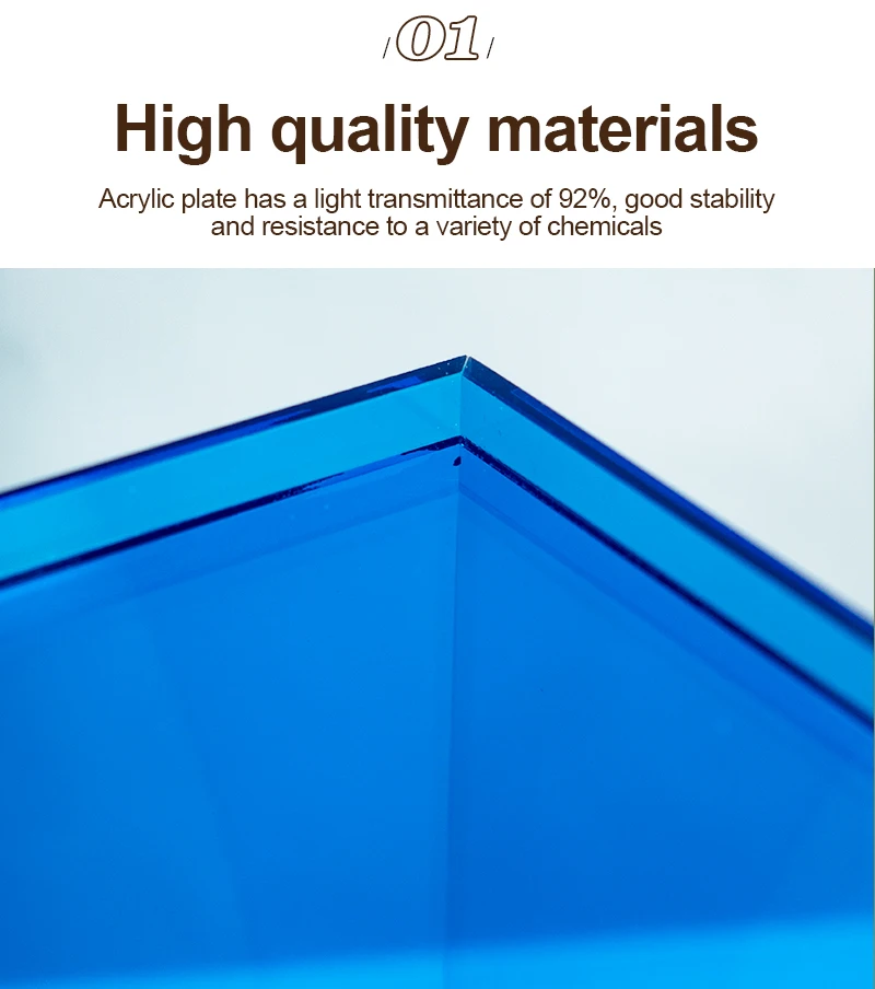 Home Office Detachable Acrylic Side Table Book End Table Plexiglass ...