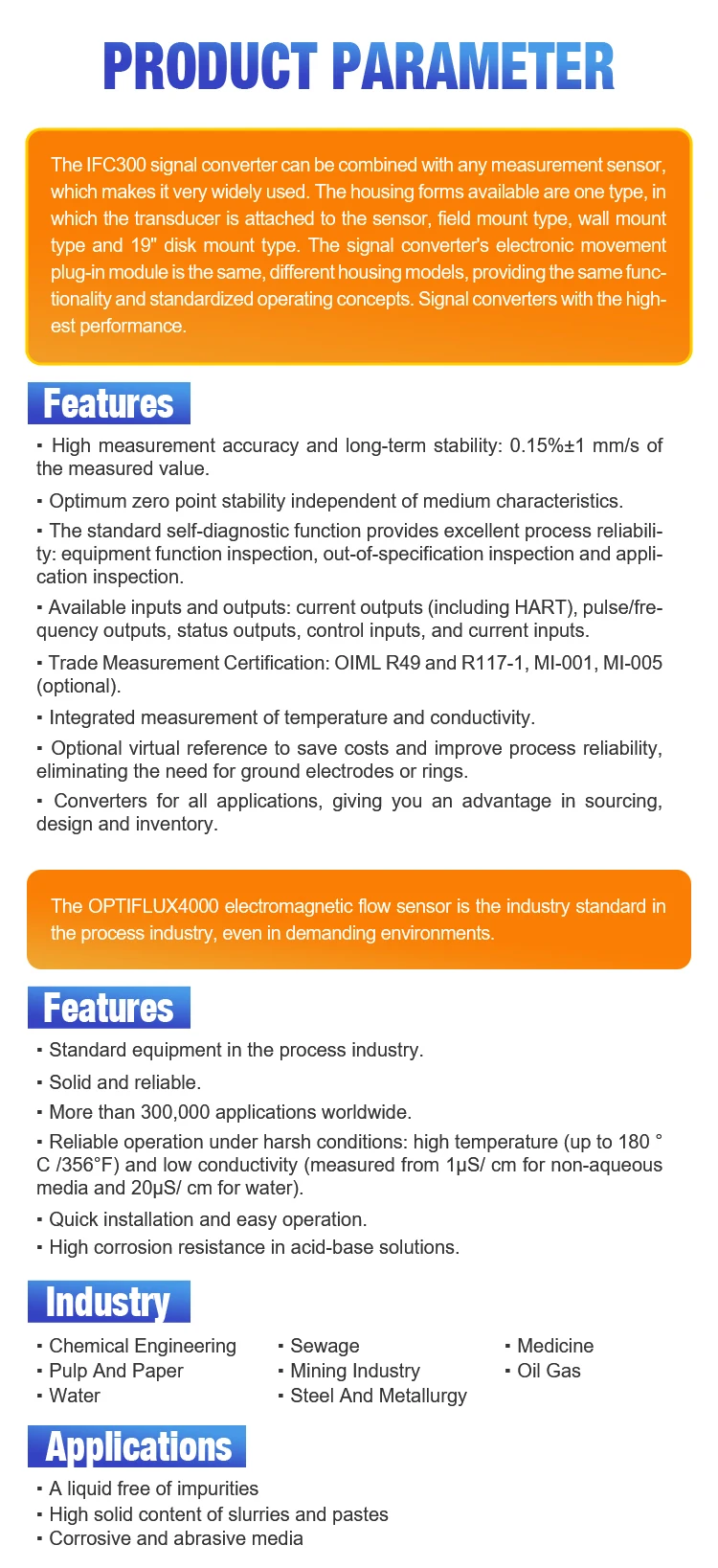 Krohne OPTIFLUX4300 Electromagnetic Flow Meter - Customizable Display