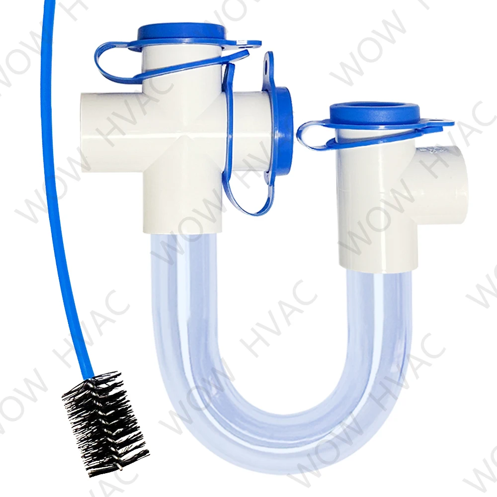 WOW LLS-EZ113 PVC U Trap Condensate Trap with Cleaning Brush for HVAC ...