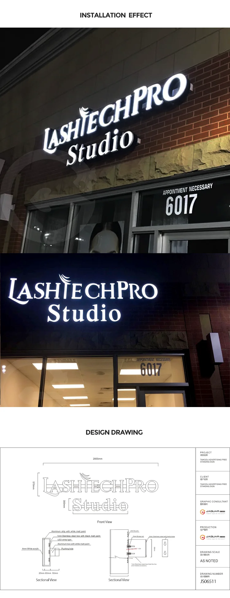 JAGUARSIGN Custom LED Store Signs - Durable & Eye-catching