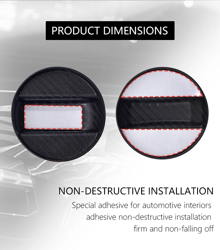 Real Carbon Fiber Fuel Tank Cover Oil Gas Cover for BMW Honda Toyota ...