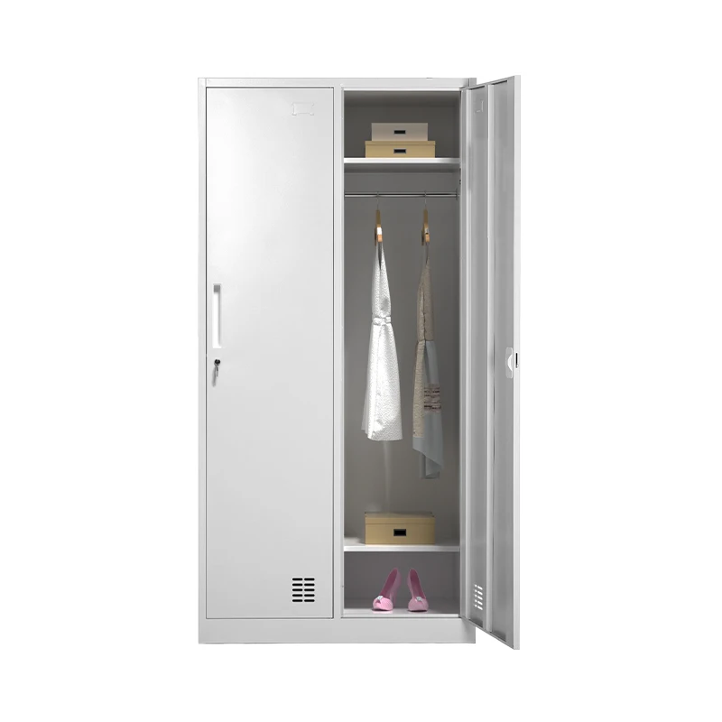 Factory Customized 2 Door Steel Wardrobe Metal Work Lockers Changing ...