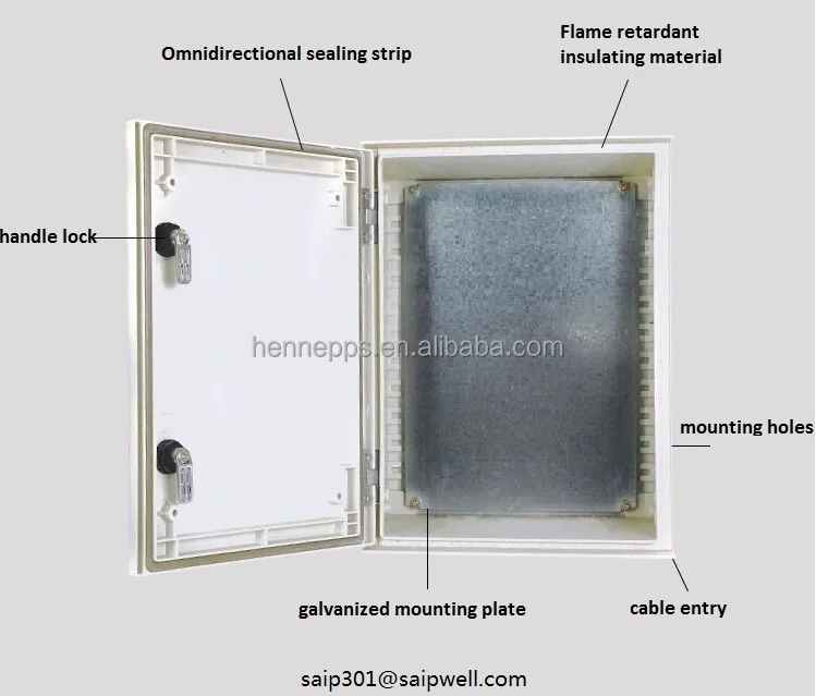 Plastic Boxes Saipwell Smc Fiberglass Weatherproof Enclosure Ip66 ...