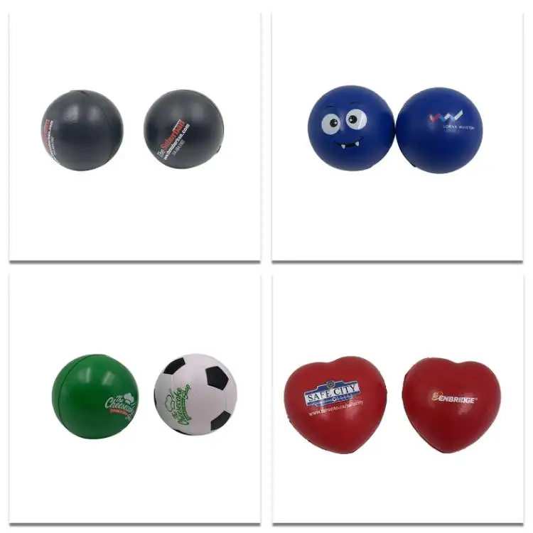 Squishy Soft PU Foam Anti Stress Relief Ball - Custom Heart Shape