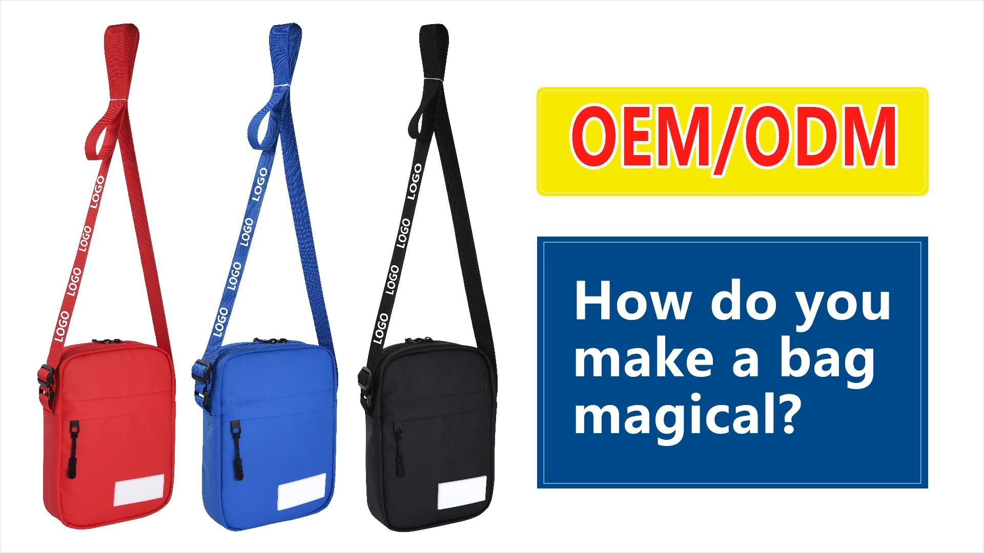 Oem Custom Nylon Unisex Outdoor Leisure Purses Long Strip Sling Small ...