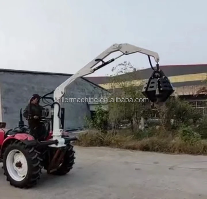 Palm Oil Fruit Harvester Loading Crane/palm Fruit Picking up Machine ...