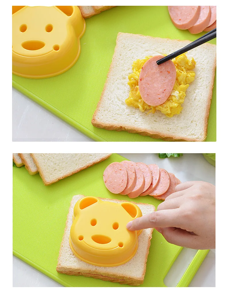 Hot Animal Sandwich Bread Cookie Cutter Mould Plastic Sandwich Cutters ...