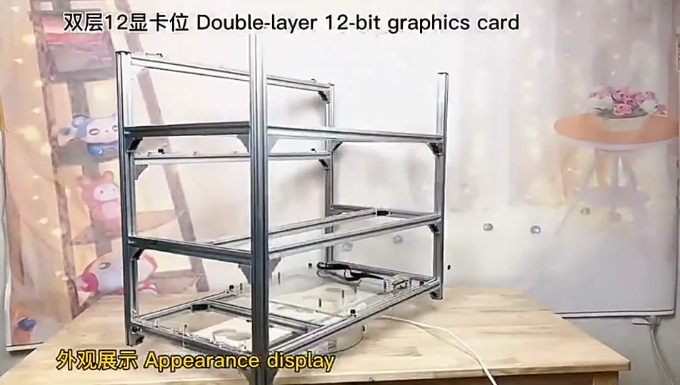 12 Gpu Open Air Stapelbarer Rahmen Rack Grafikkarte Open Air Rig Frame ...