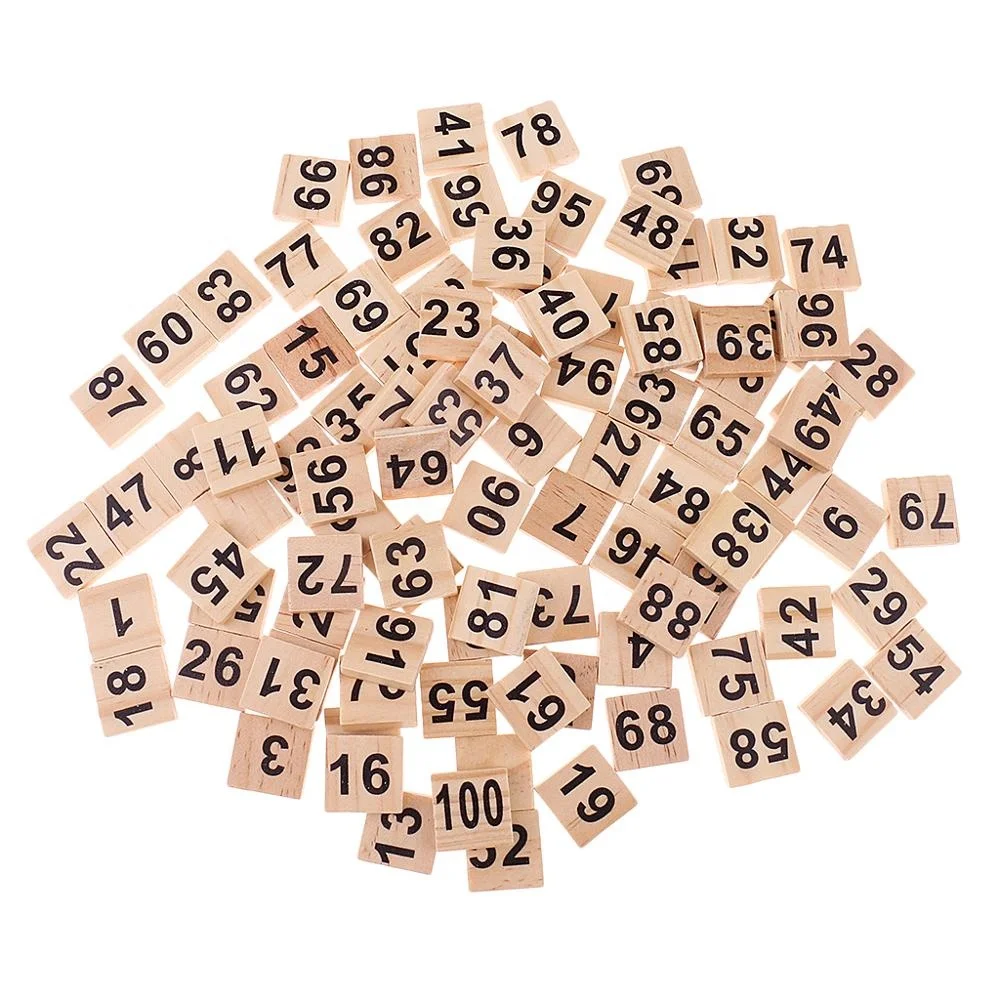 Numbers Counting Educational Wooden Toy 1-100 Digit Wooden Puzzle ...