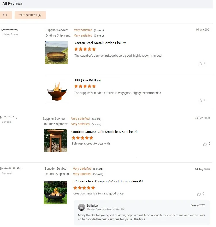 Large Outdoor Cast Iron Bonfire Camping Smokeless Fire Pit Stainless ...