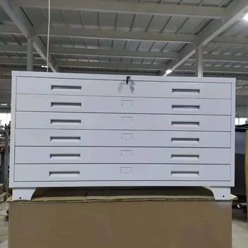 Metal A0 Paper Map Cabinet Plan 5 Drawers Filing Cabinet Steel A1 Paper ...