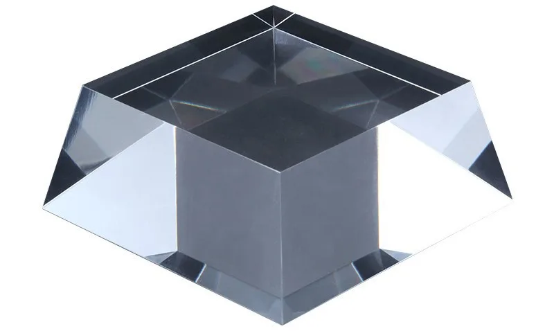 Customized Size Shape Acrylic Base Display Stand With Bevelled Edges ...