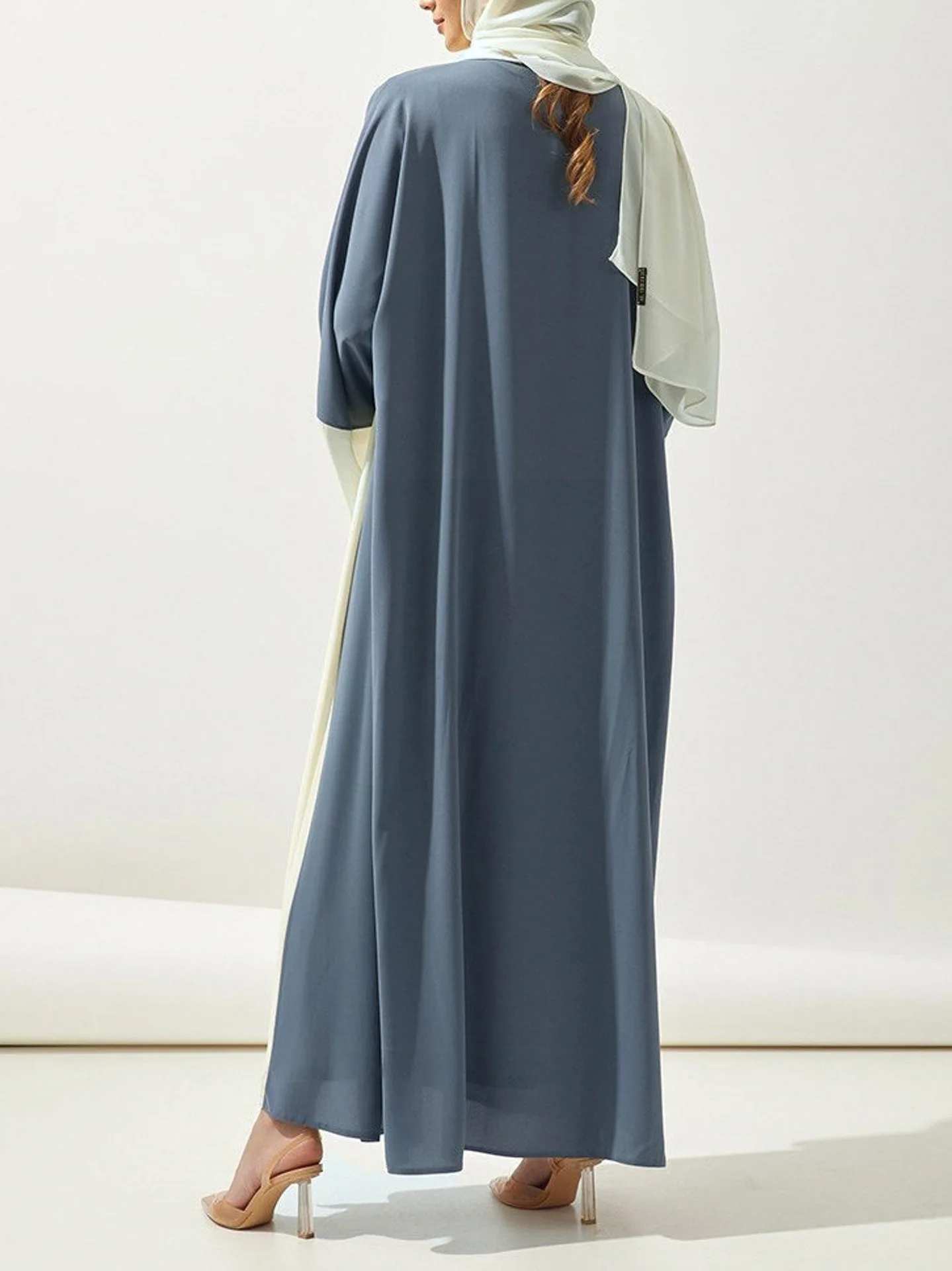 New Design Kaftan Abaya Islamic Clothing Women's Maxi Long Sleeve Plain ...