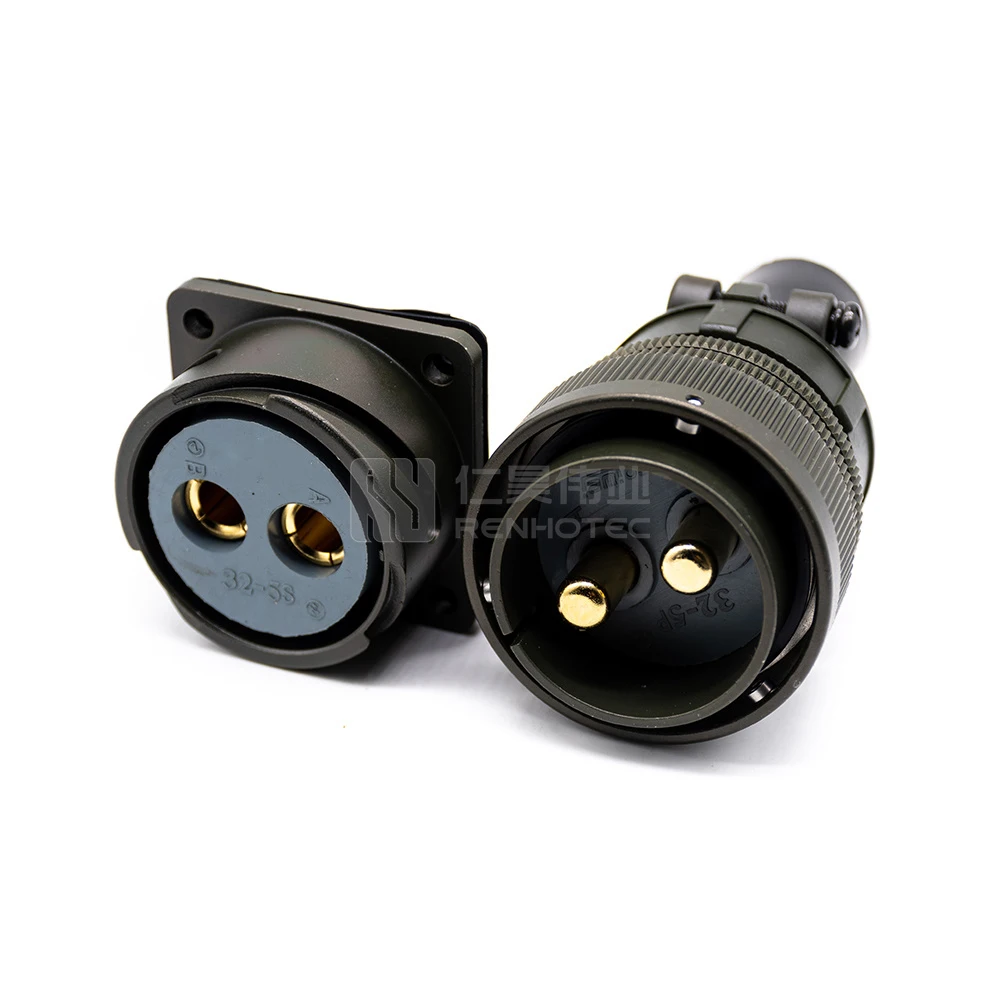 Ms5015 Series 2pin Connectors Ms3102a 32-5s Ms3106a 32-5p Standard Bayonet Type Circular ...
