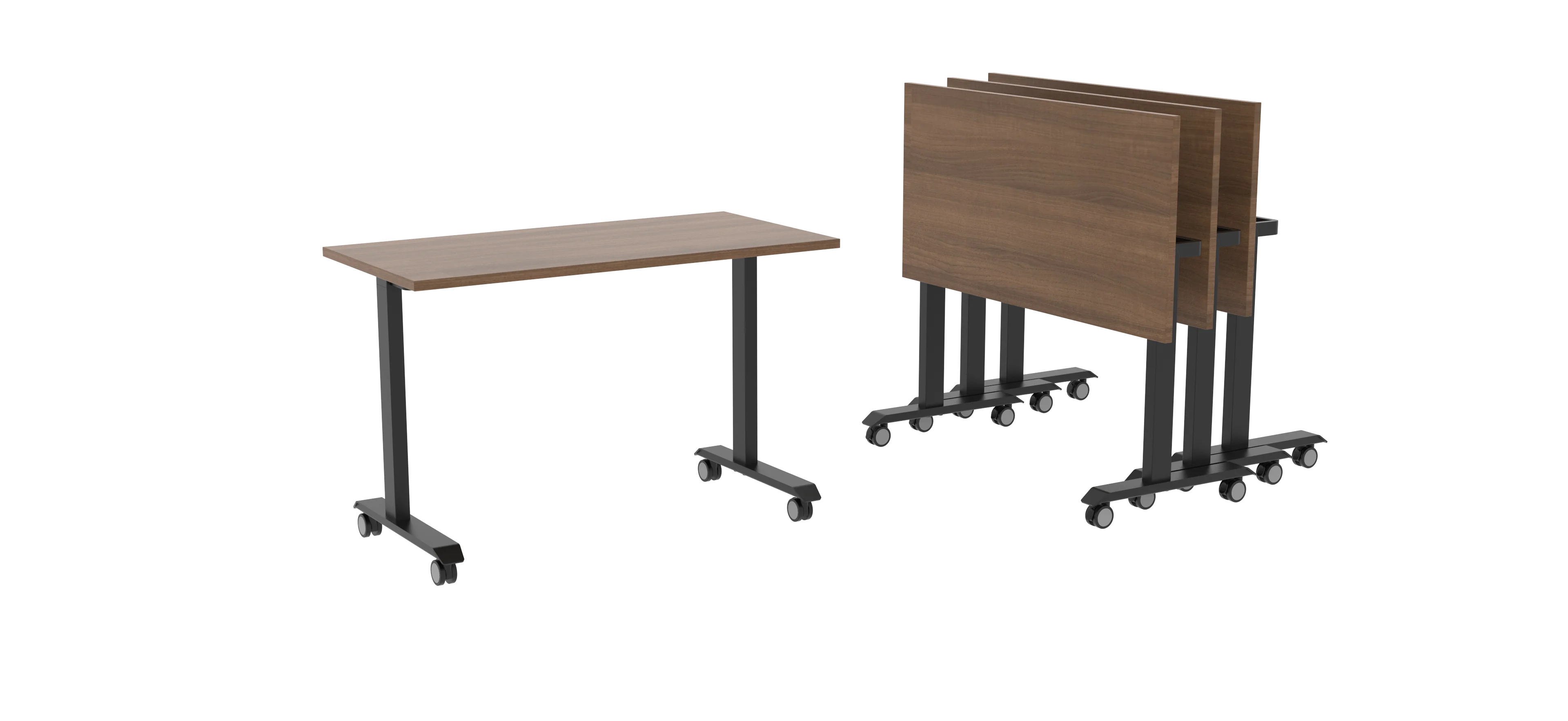 Stylish and Functional Modern Modular Office Writing Desk with Casters ...