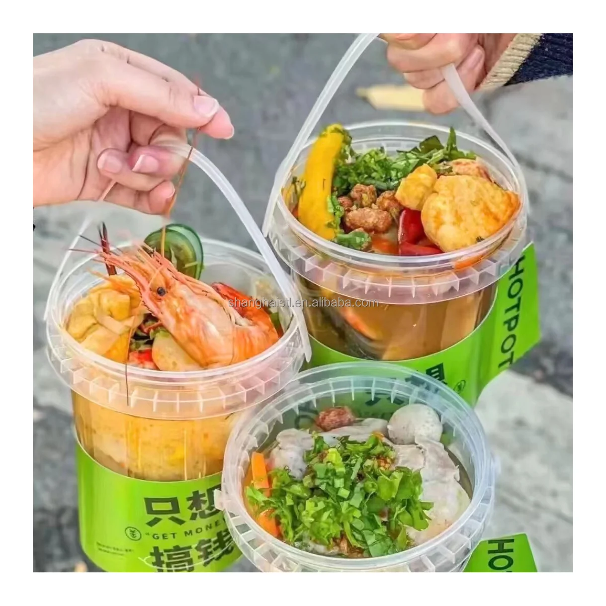 24oz 32oz Plastic Drink Cup - Super Big Bucket Fruit Tea