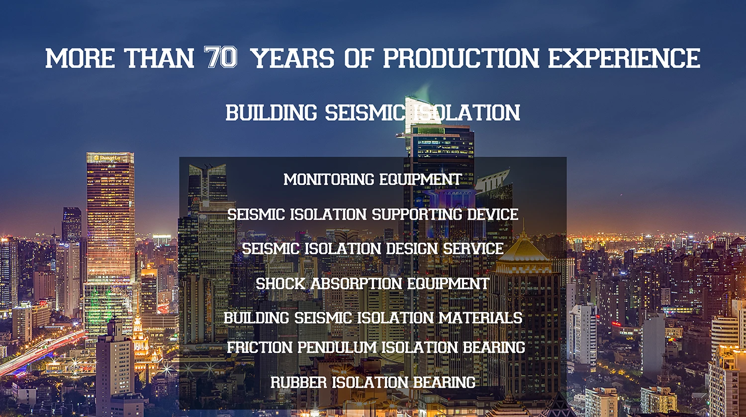 Vibration Isolation Lead Rubber Bearing for High Damping