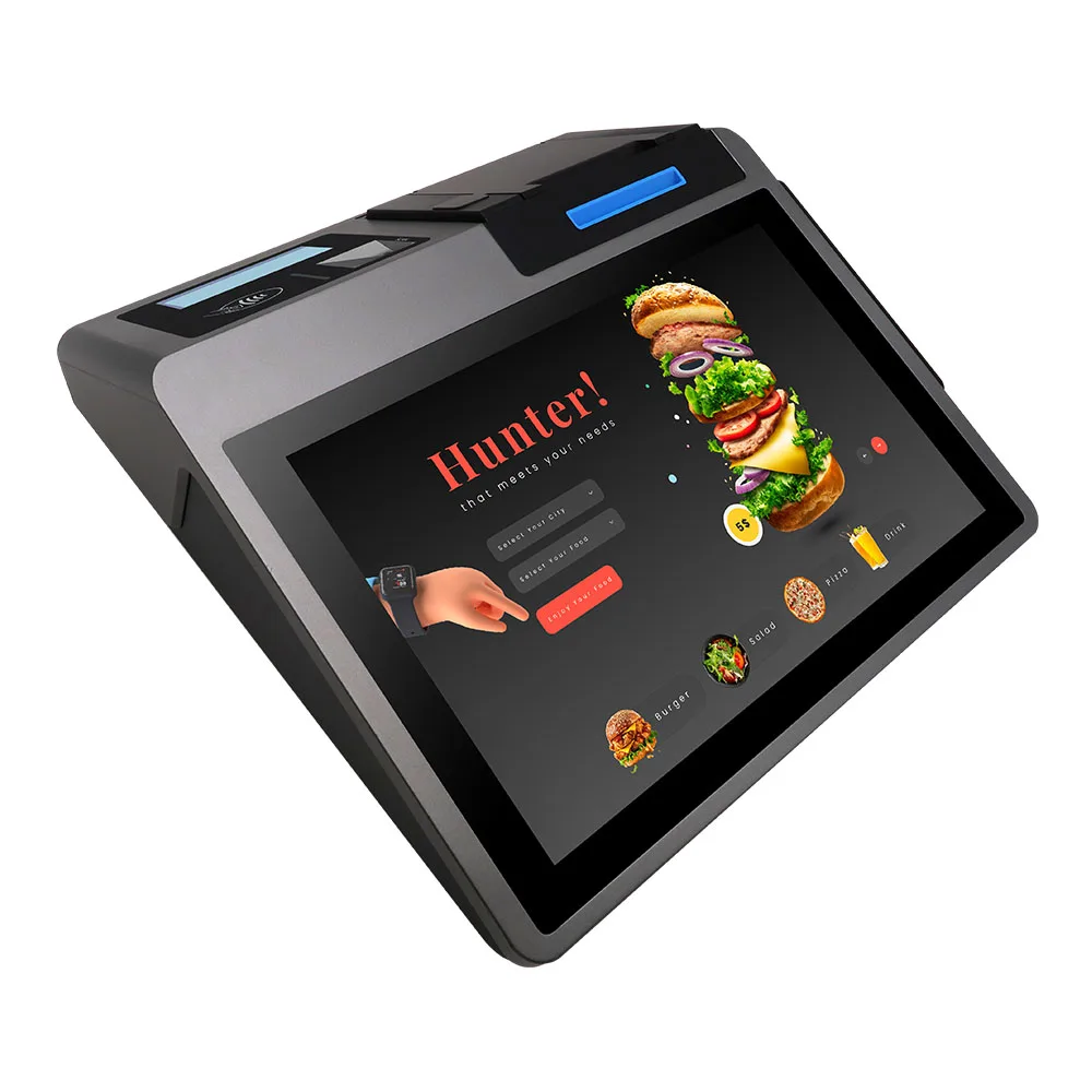 Restaurant Food Order POS Machine Z100 Dual Screen 10.1 Inch