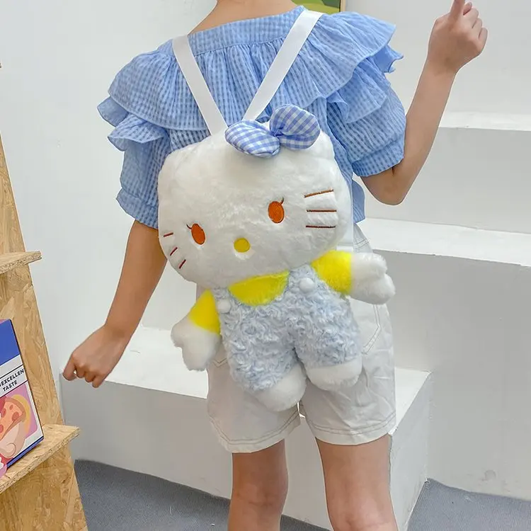 Cartoon Cat Plush Backpacks for Children Unisex School Bags Hot Selling ...