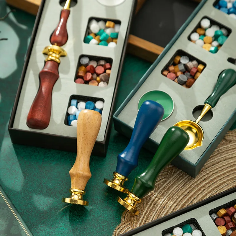 Vintage Wax Seal Stamp Kit With Anti-scalding Wax Melting Spoon Wax ...