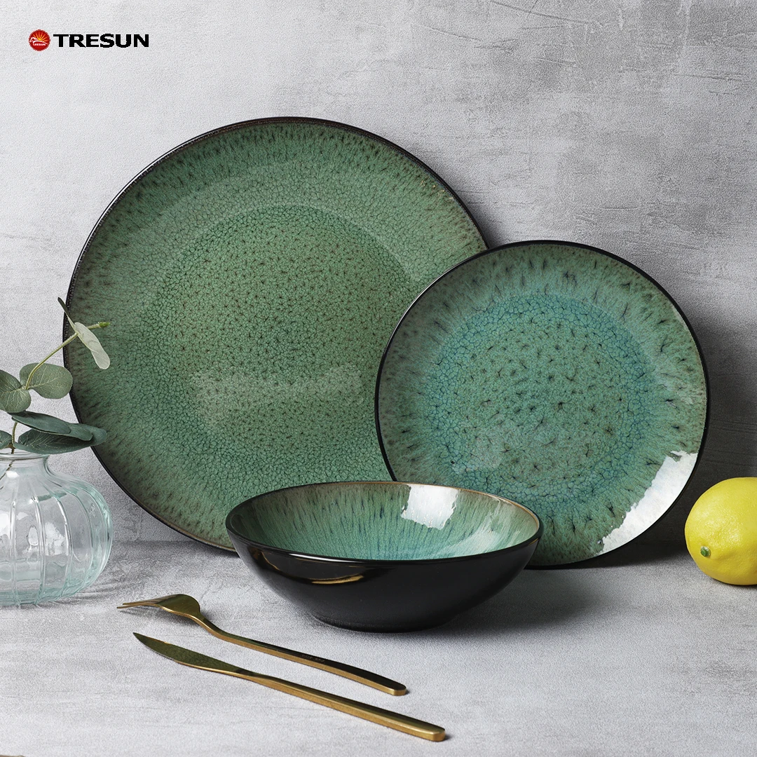 China Ceramic 18 Pieces Pcs Factory Price Fancy Premium Quality Stone ...