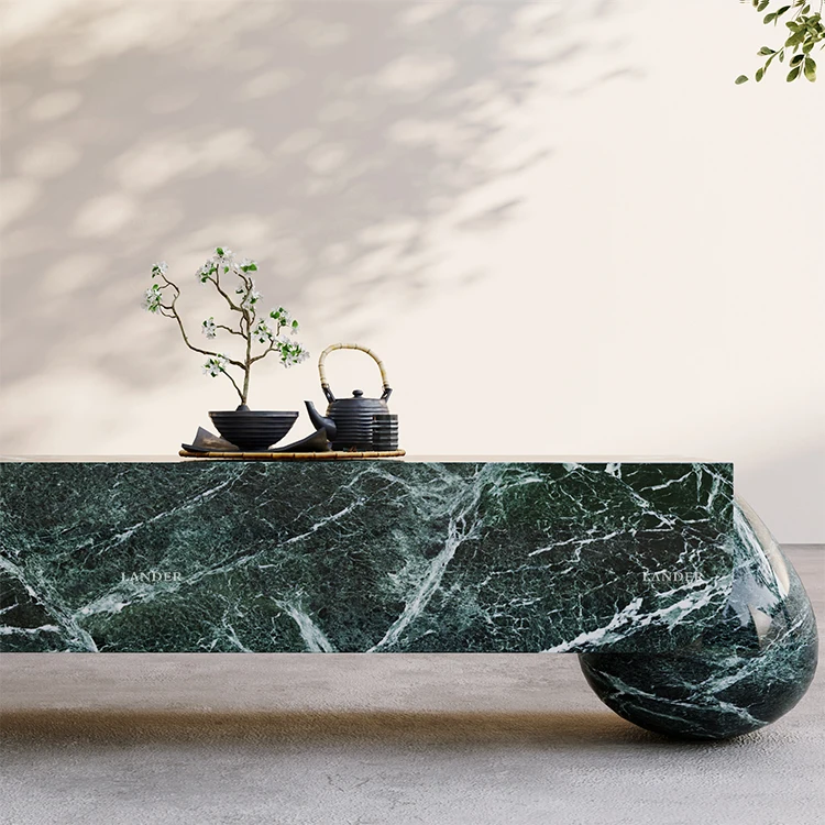 Lander Stone Natural Stone Tv Stand And Coffee Table Set Living Room ...