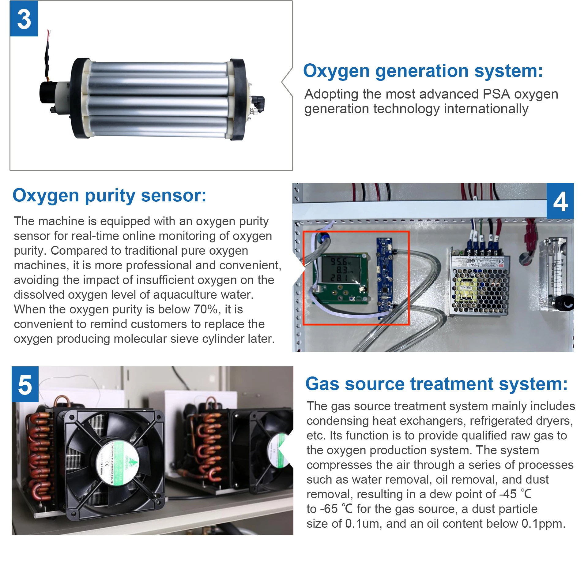 JUNMAO Oxygen Generator System Oxygen Device for Fish Farming ...