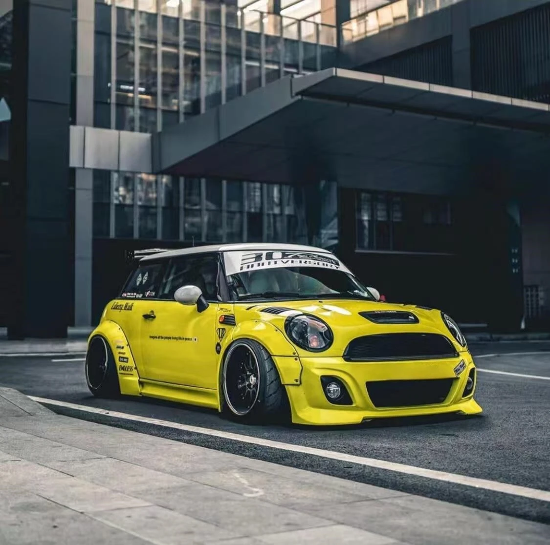 R56LB Widebody Kit with DuelL AG Hood for BMW MINI R56 - Exterior ...