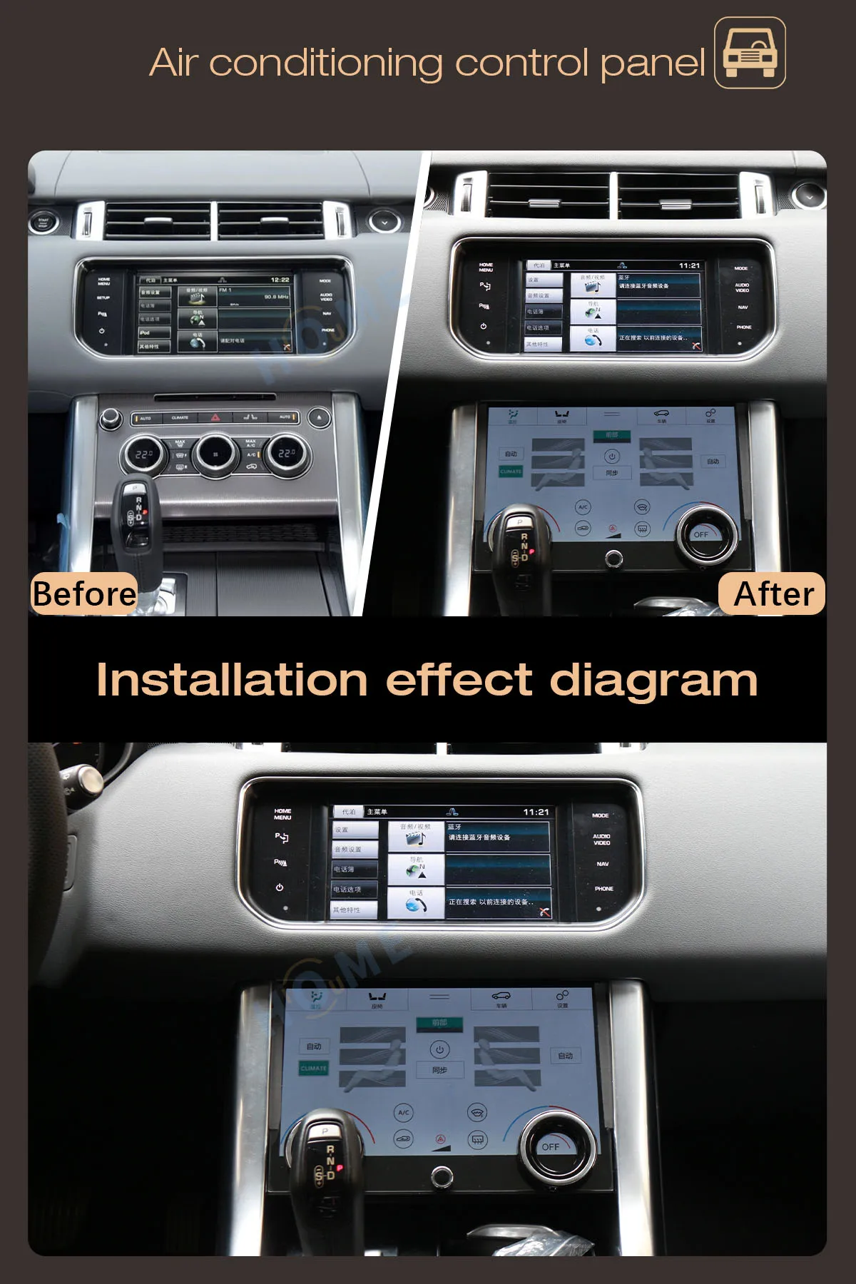 New Ac Control Panel Screen for Land Rover Range Rover Sport L494 2013 ...