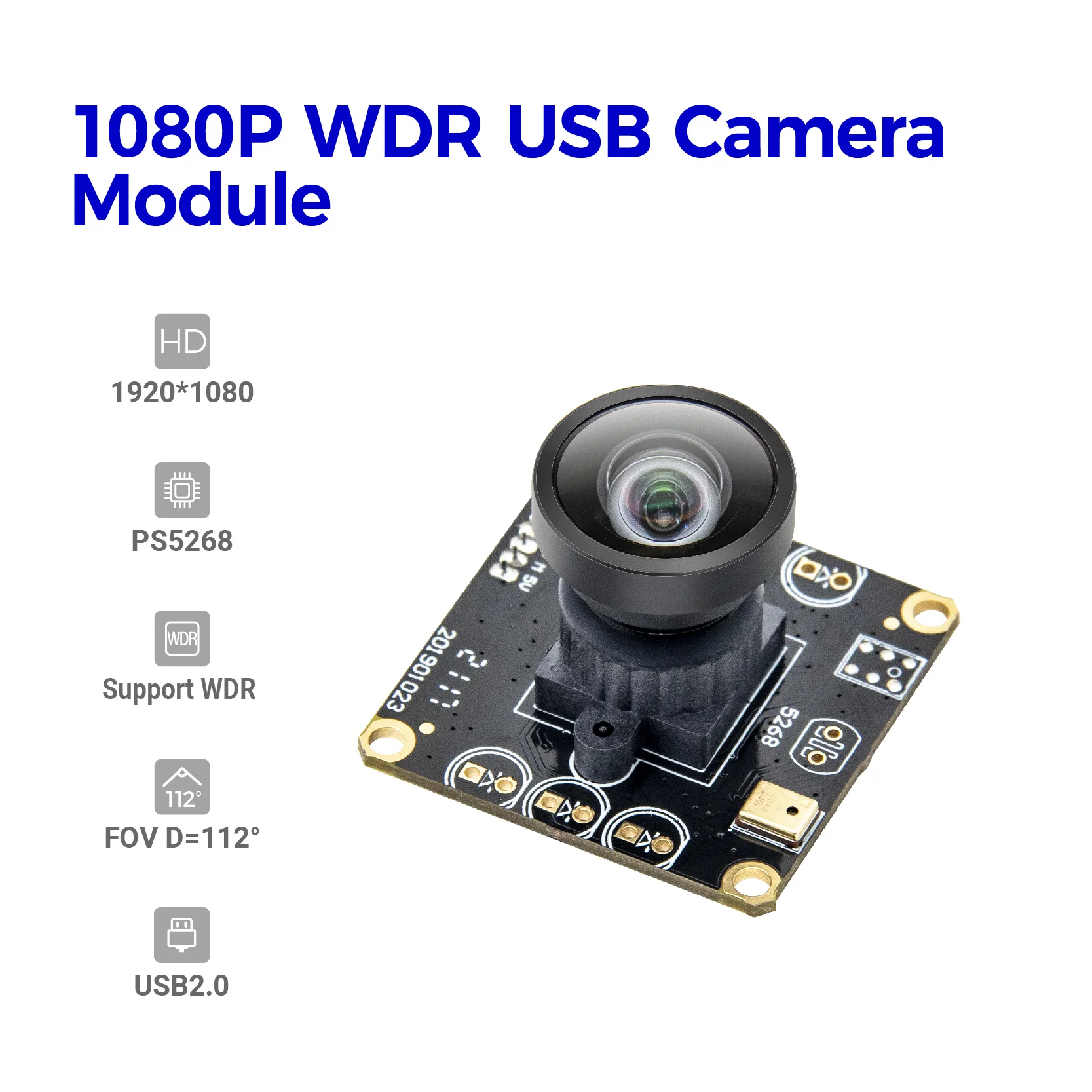 OEM 2MP 1/2.7 inch COMS PS5268 Sensor 1080P USB mini size network ...