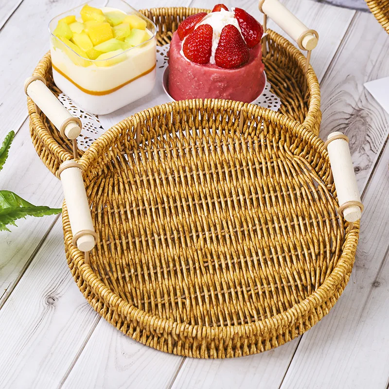 Rattan Woven Fruit Mantou Breakfast Japanese Dumplings Dim Sum Bread ...