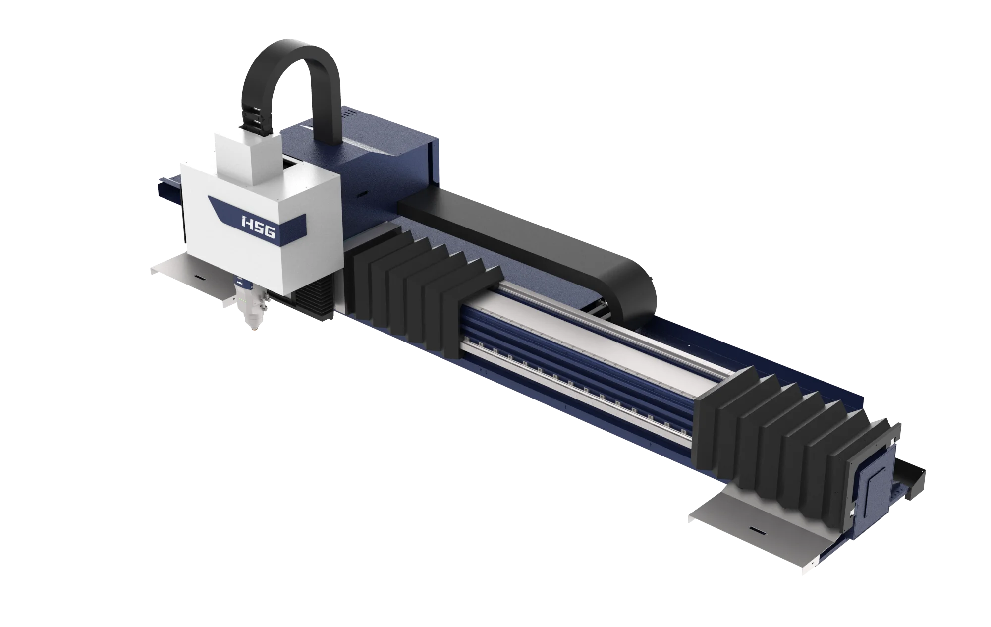 6kw-60kw Fiber Laser Cutting Machine with High-Load Double Rails Structure