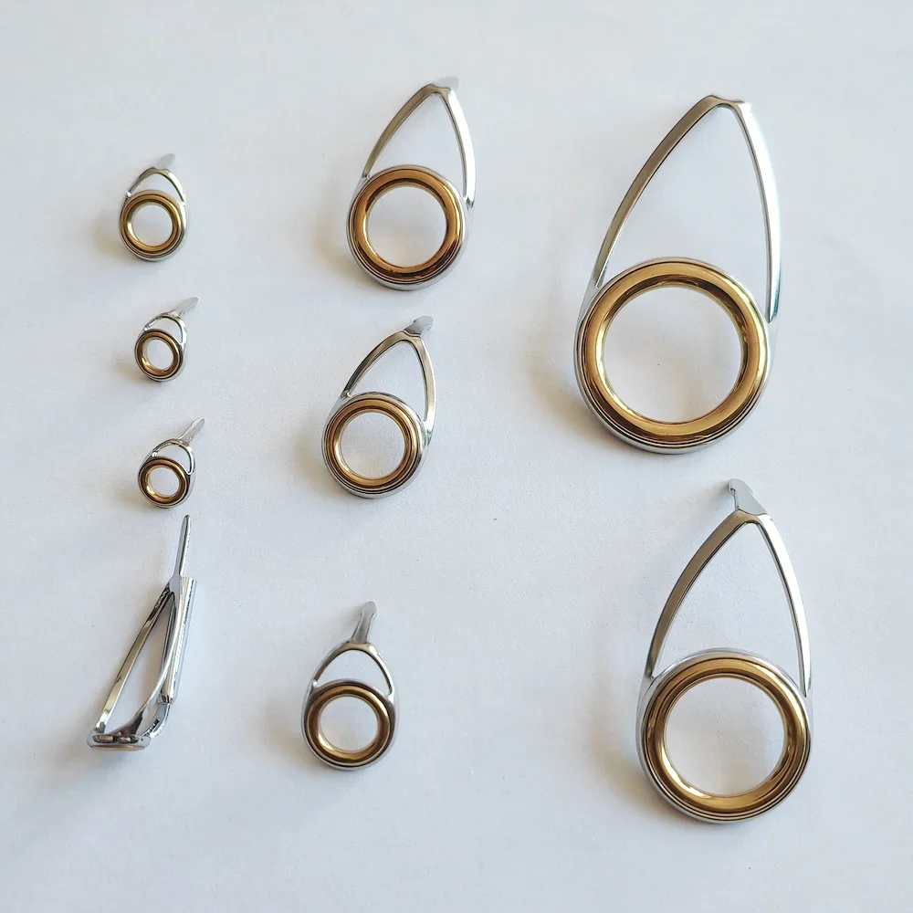 Ultra Light Gold Color Stainless Steel Fishing Rod Guides K Series ...