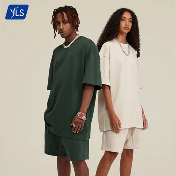 Yls Men's Shirts Short Two Pieces Sets Short Sleeve T Shirt Shorts ...