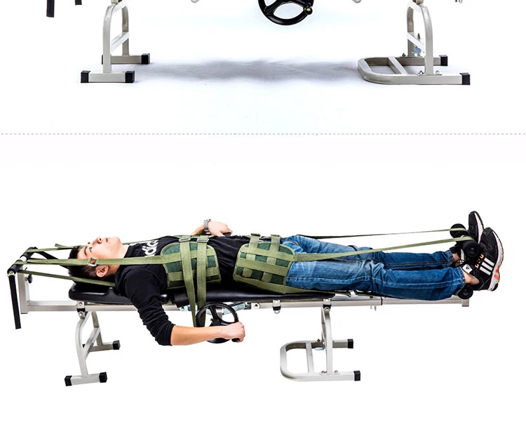 Intermittent Lumbar & Cervical Spine Traction Bed Whole Body ...