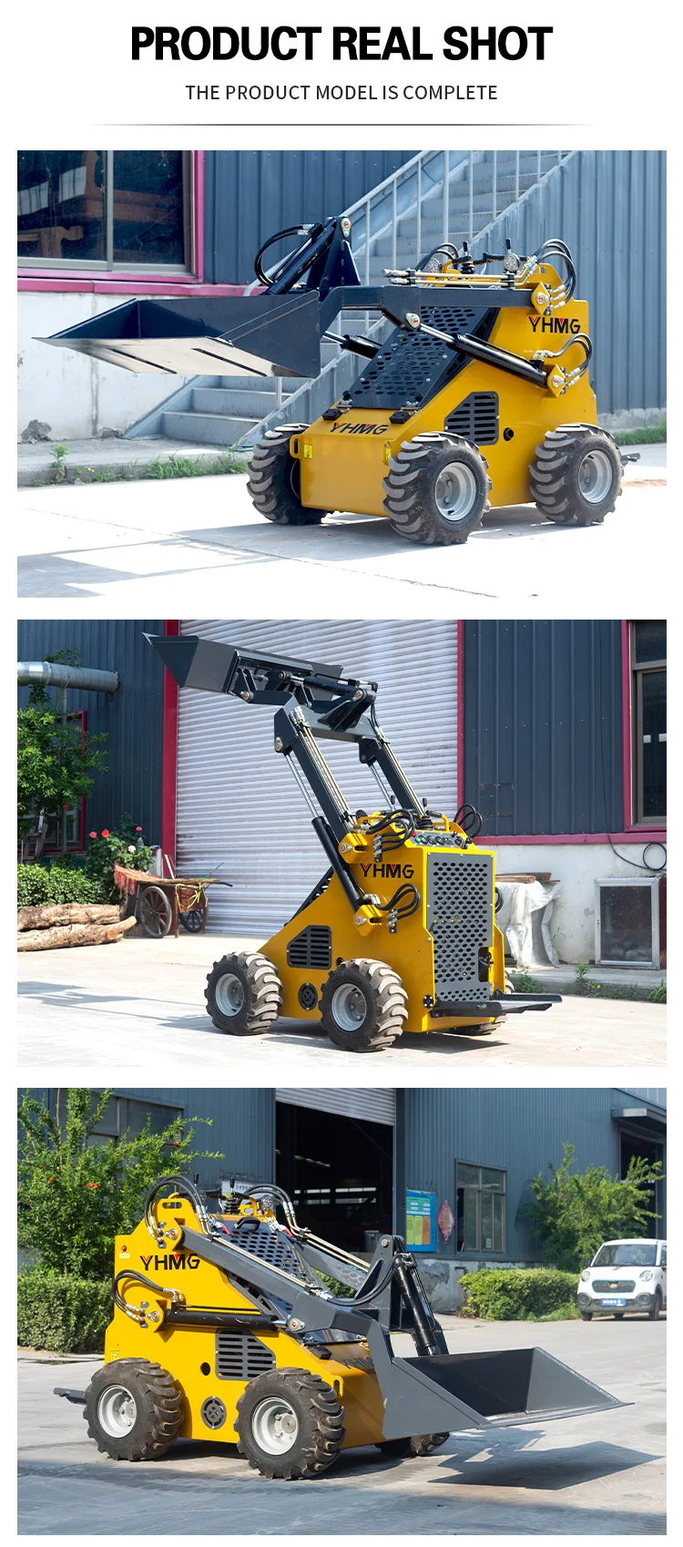 Chinese Track Skid Steer Loader Hydraulic Farm Skid Steer Loader for ...