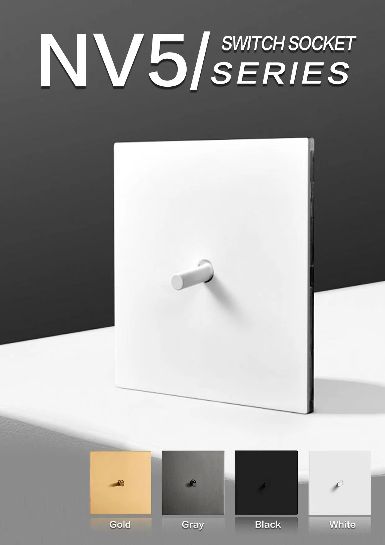 Wall Toggle Switch 4 Gang 2 Way Stainless Steel Custom 146 Type Panel ...