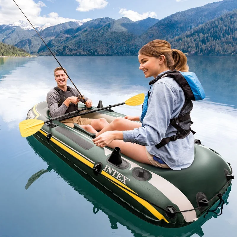 INTEX SEAHAWK 3 Person Inflatable Fishing Boat - 68380