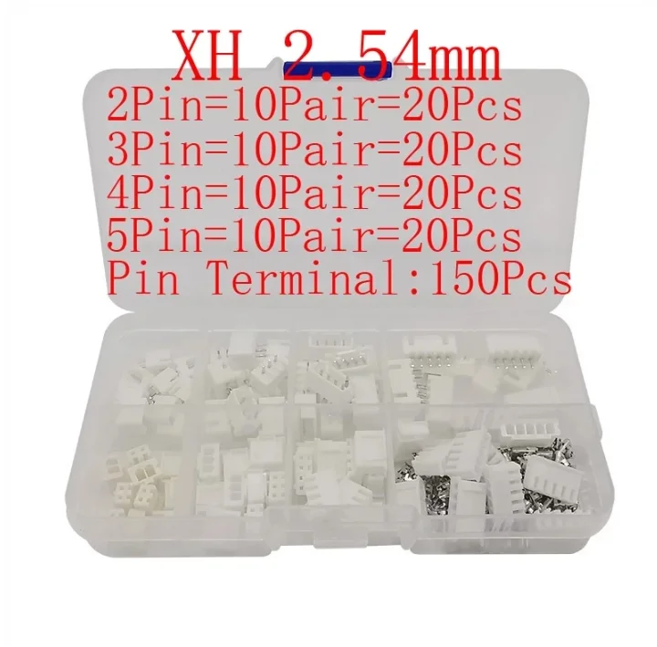 230/box Xh2.54 Ph2.0 2p 3p 4p 5pin 2.54mm Pitch Terminal Kit Connector 2.54 2.0 Pitch Conn - Buy ...