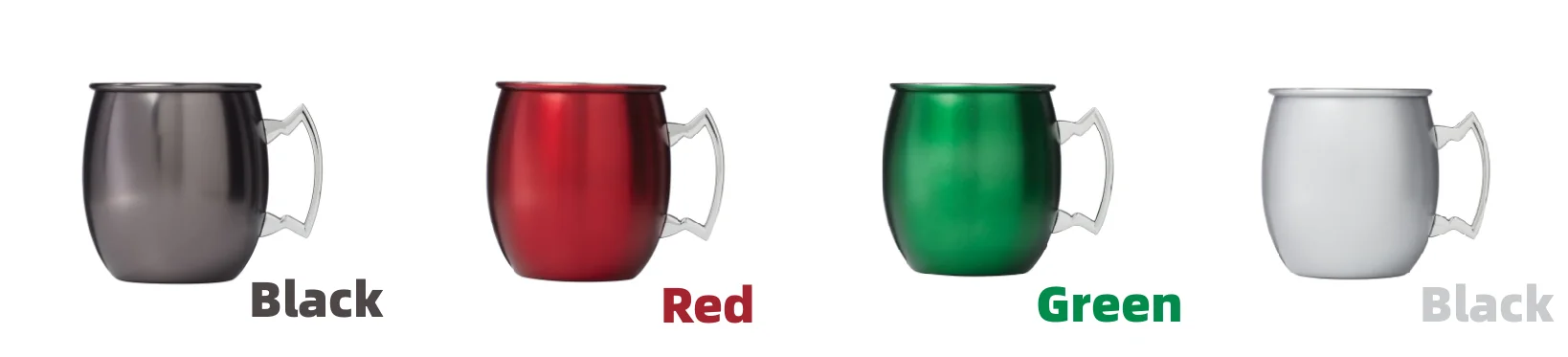 304 Stainless Steel 16oz Stainless Steel Moscow Mule Cup Copper Cup ...