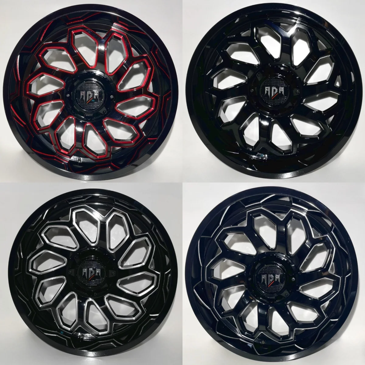 Multi-spoke Deep Concave Design 17 20 Inch Offset Offroad 4x4 Suv Truck ...