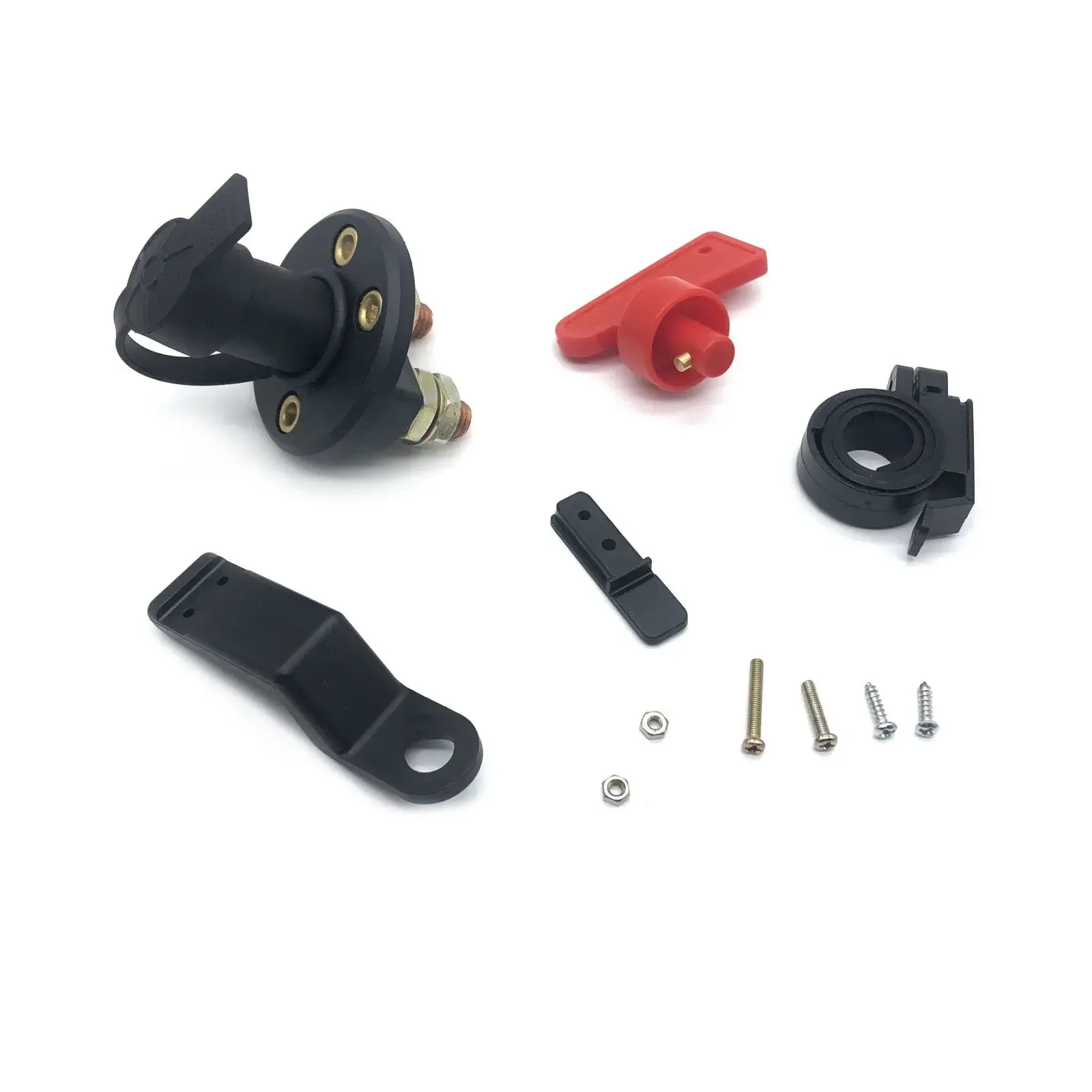 200a Battery Disconnect Switch With Key Dc 12v-24v 4 Hole Isolator Cut ...