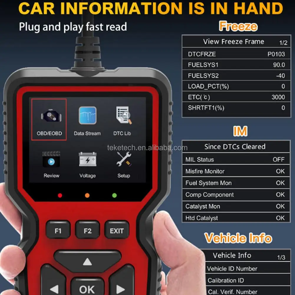 V519 Professional Car Fault Detector - OBD2 Scanner Tool