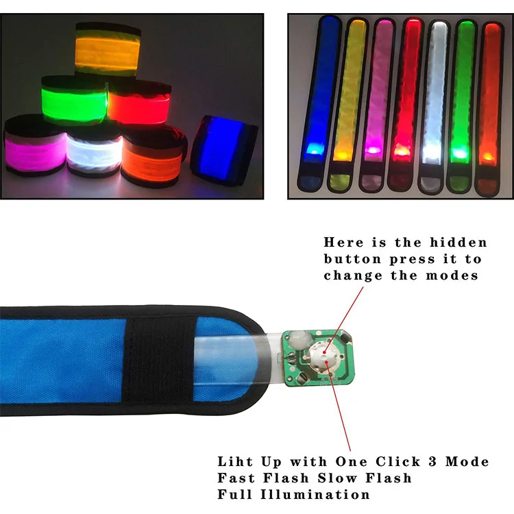 Promotion Led Reflective Snap Band - High Visibility Gift