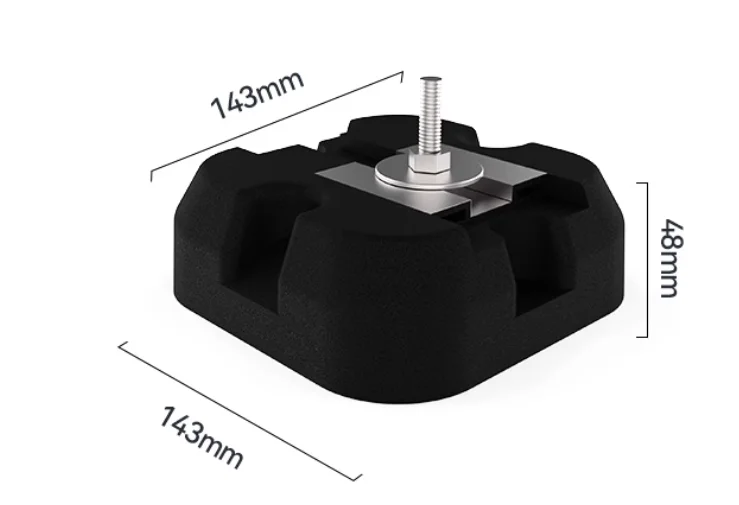 Rubber Vibration Isolator Anti-vibration Pad Air Conditioning Mounting ...