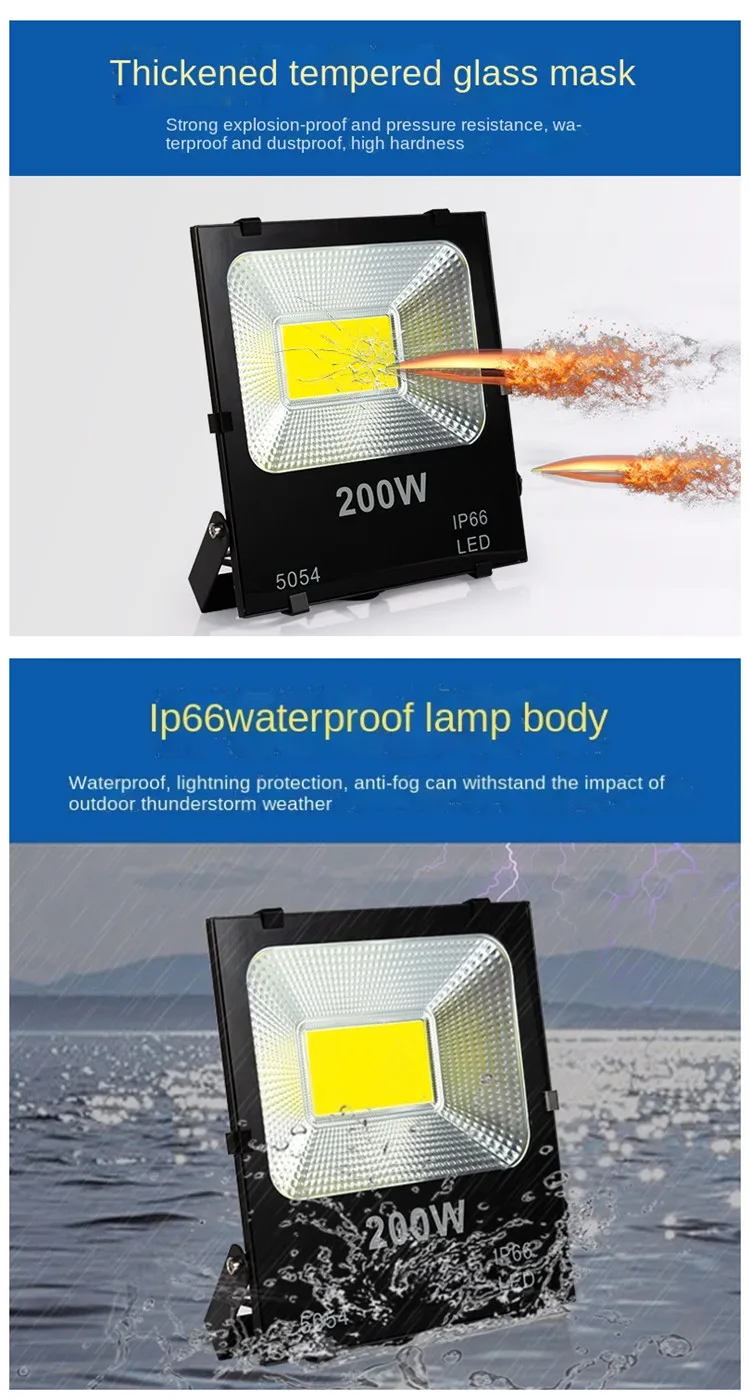 Outdoor Floodlight Spotlight Waterproof Garden Stadium Led Flood Light 50w 150w 200w 300w 400w ...