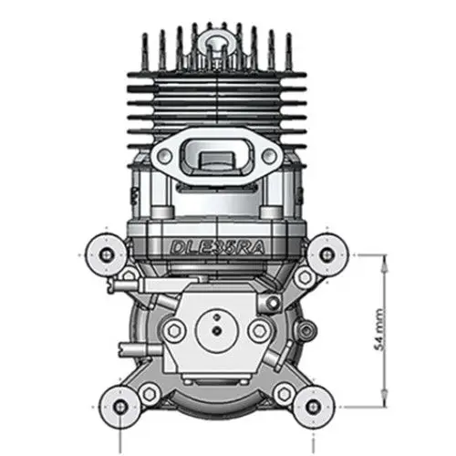 DLE30 Aeromodel Gasoline Engine - 30CC, 11.2HP Power