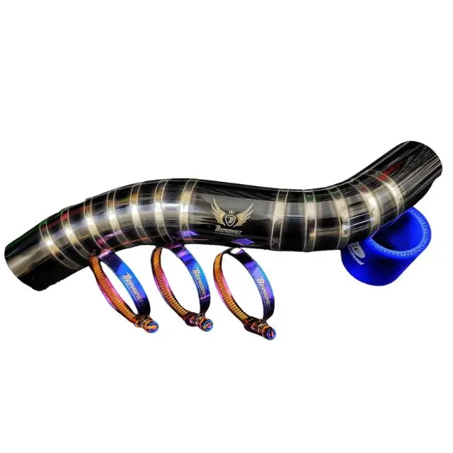 For Baphomet Titanium Alloy Exhaust System Valved Cat-back Motorcycle ...