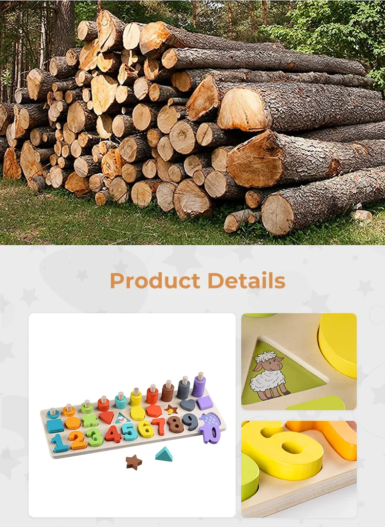 3 in 1 Recognition Number Activity Matching Board for Kids