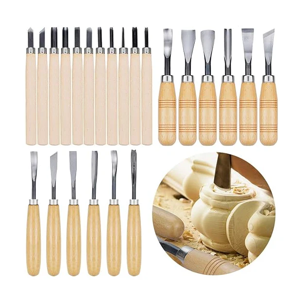Linocut Wood Carving Tool Kit - Quality Chisel Set